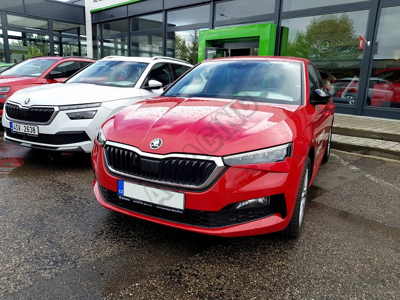 Mračítka Sportive v originál Škoda farbe Velvet red (F3P) - Škoda Scala ...